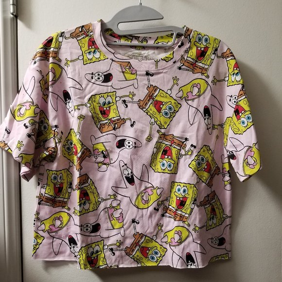 Sponge bob | Tops | Spongebob Squarepants Crop Top New | Poshmark